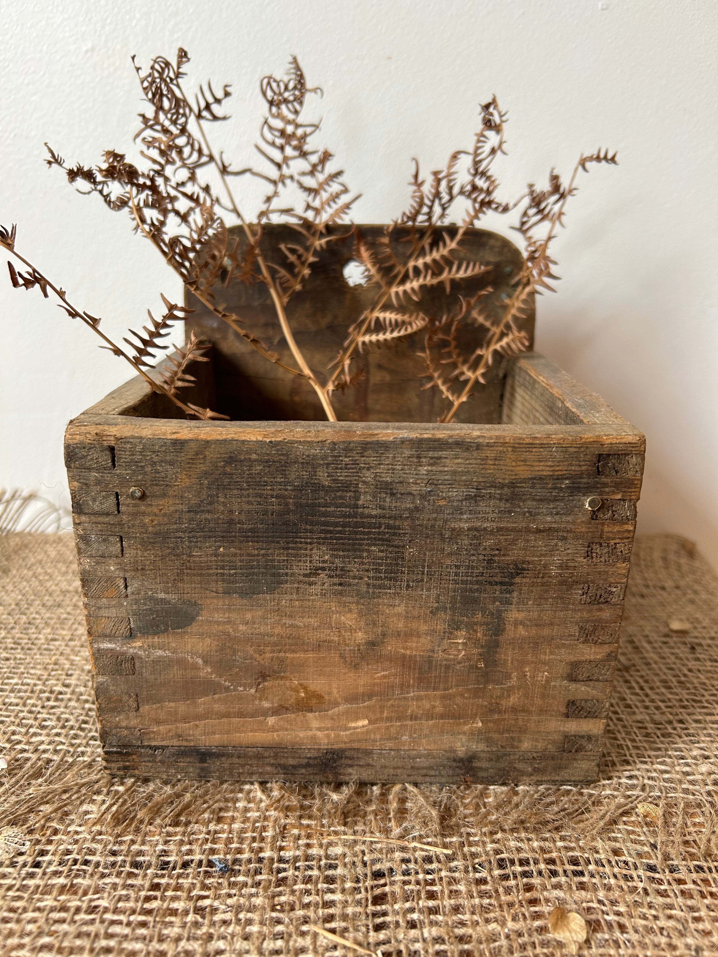 Lovely Handmade Wooden Storage Box – Vintage At The Vicarage